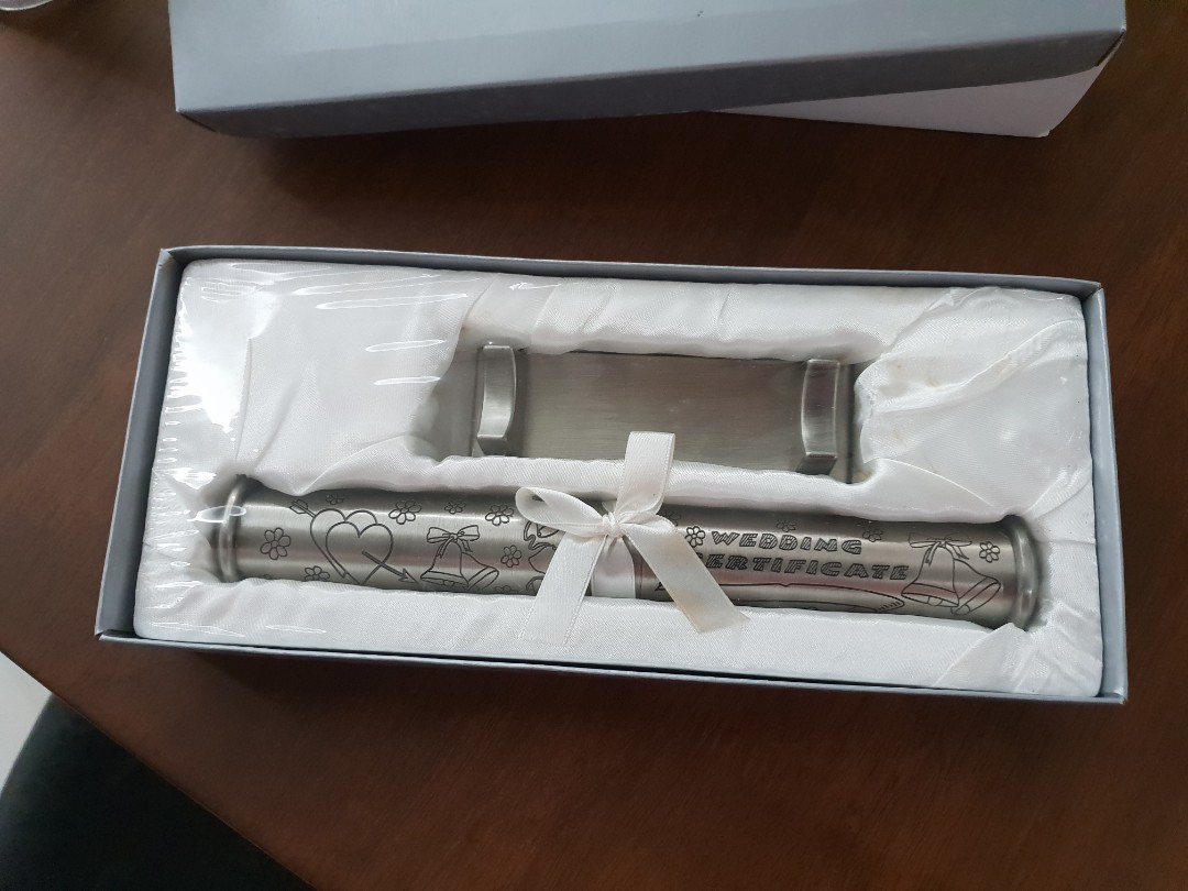 Marriage certificate holder, Furniture & Home Living, Home Decor, Vases ...