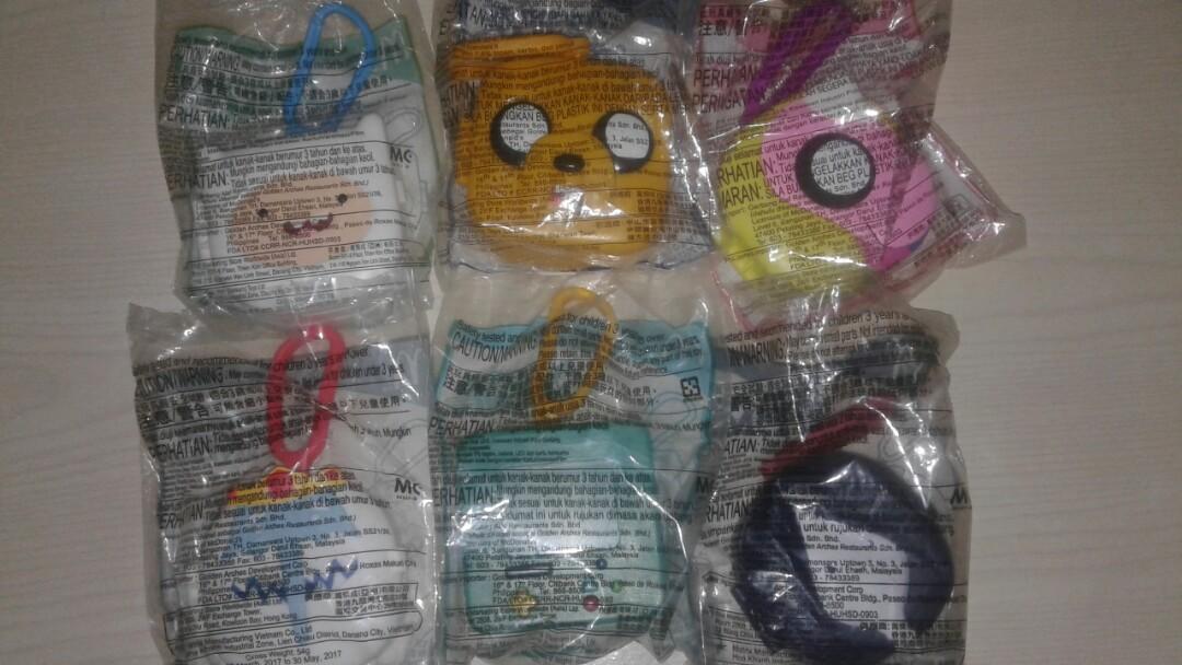 Mcdo Adventure Time Keychains, Hobbies & Toys, Toys & Games on Carousell