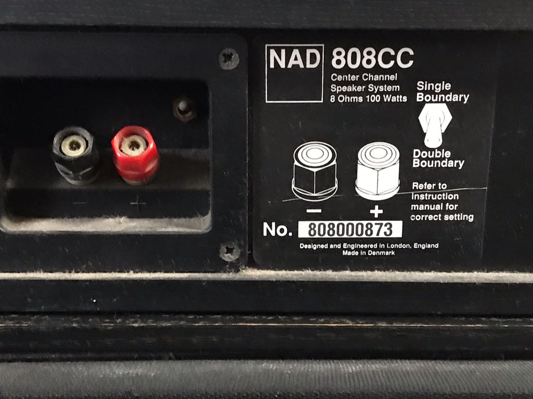 NAD 808CC Center speaker, Audio, Soundbars, Speakers & Amplifiers on Carousell