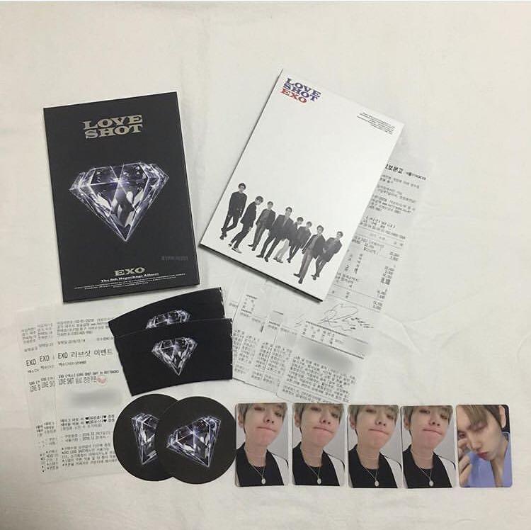 Exo 5th Album Repackage Album Love Shot Cd Poster Hobbies And Toys