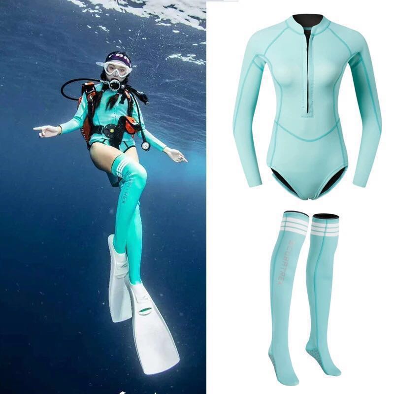 rush guard 2MM thermal stockings swimsuit boots swimming costume ...