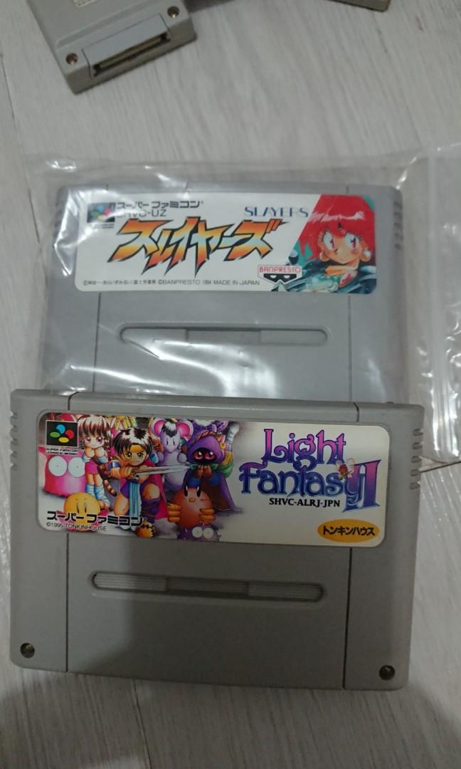 SFC 超級任天堂 RPG SLAYERS + Light Fantasy II (Super Nintendo 超任）, 電子遊戲 ...