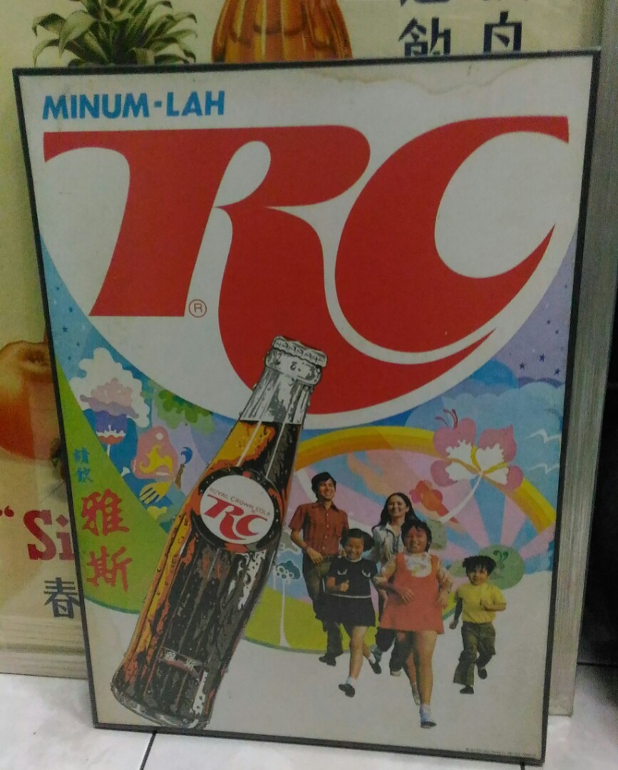 VINTAGE RC COLA POSTER, Hobbies & Toys, Collectibles & Memorabilia ...