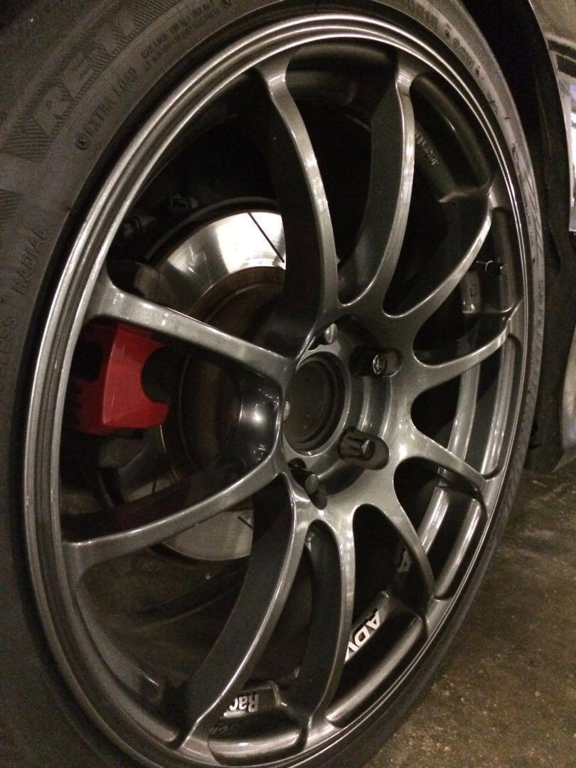 Advan RZ 18” 8jj offset 45, Car Accessories, Tyres & Rims on Carousell