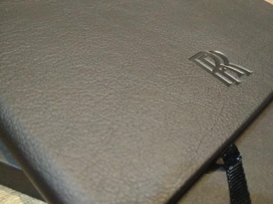 ROLLS ROYCE Notebook (Original) Comes in blue and black, Hobbies & Toys ...