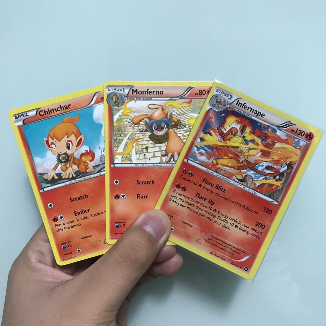 Infernape | Monferno | Chimchar Evolution Line XY SteamSiege, Hobbies ...