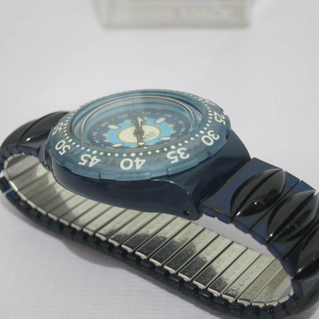 Jam Tangan Swatch AG 1994 Blue Scuba Diver 200m Flex Band Original ...