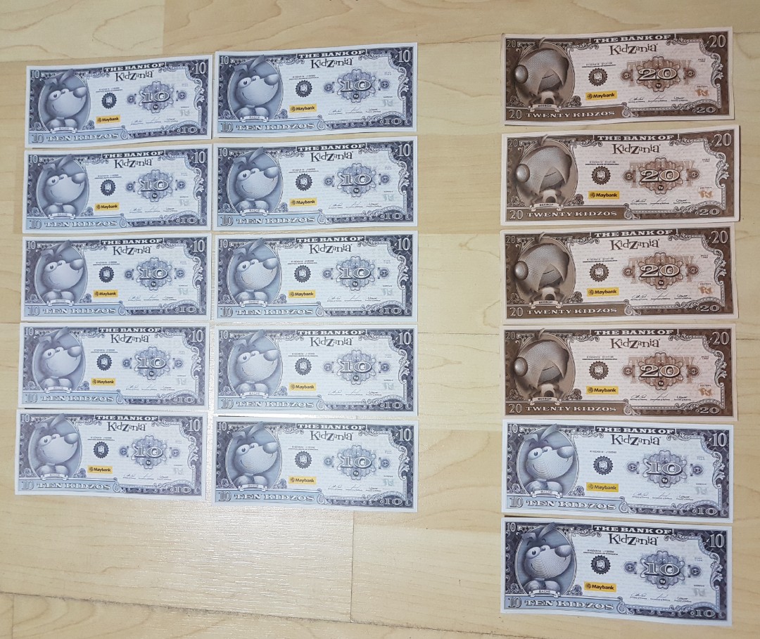 KidZania KidZos currency for children, Hobbies & Toys, Memorabilia ...