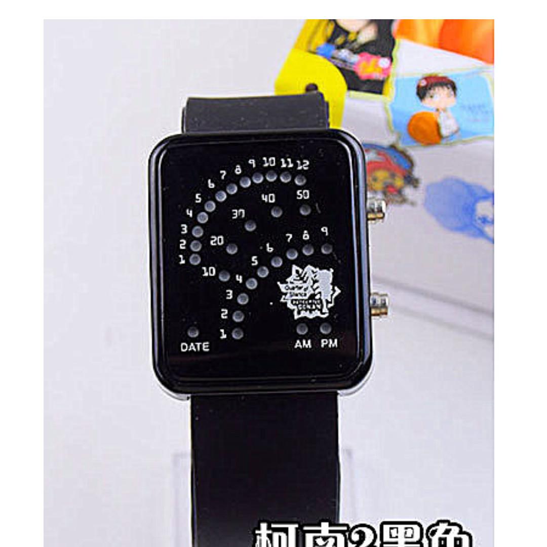 Led fan-shaped led watch, Luxury, Watches on Carousell