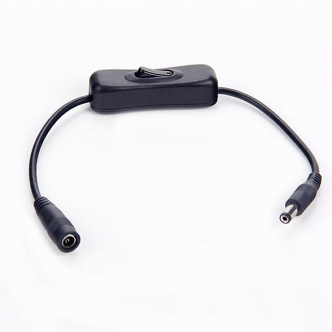 LED Strip Lights Table Lamp In line power switch 2.1mm/5.5mm Cable ...