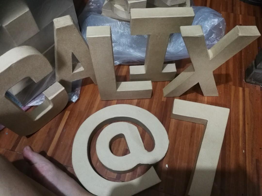 Letter Standee, Hobbies & Toys, Stationary & Craft, Art & Prints on ...