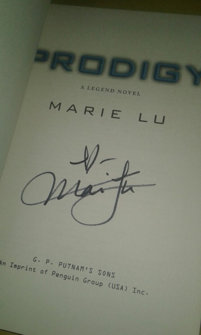 Marie Lu - LEGEND TRILOGY Hardbound Boxed Set (Signed), Hobbies & Toys ...