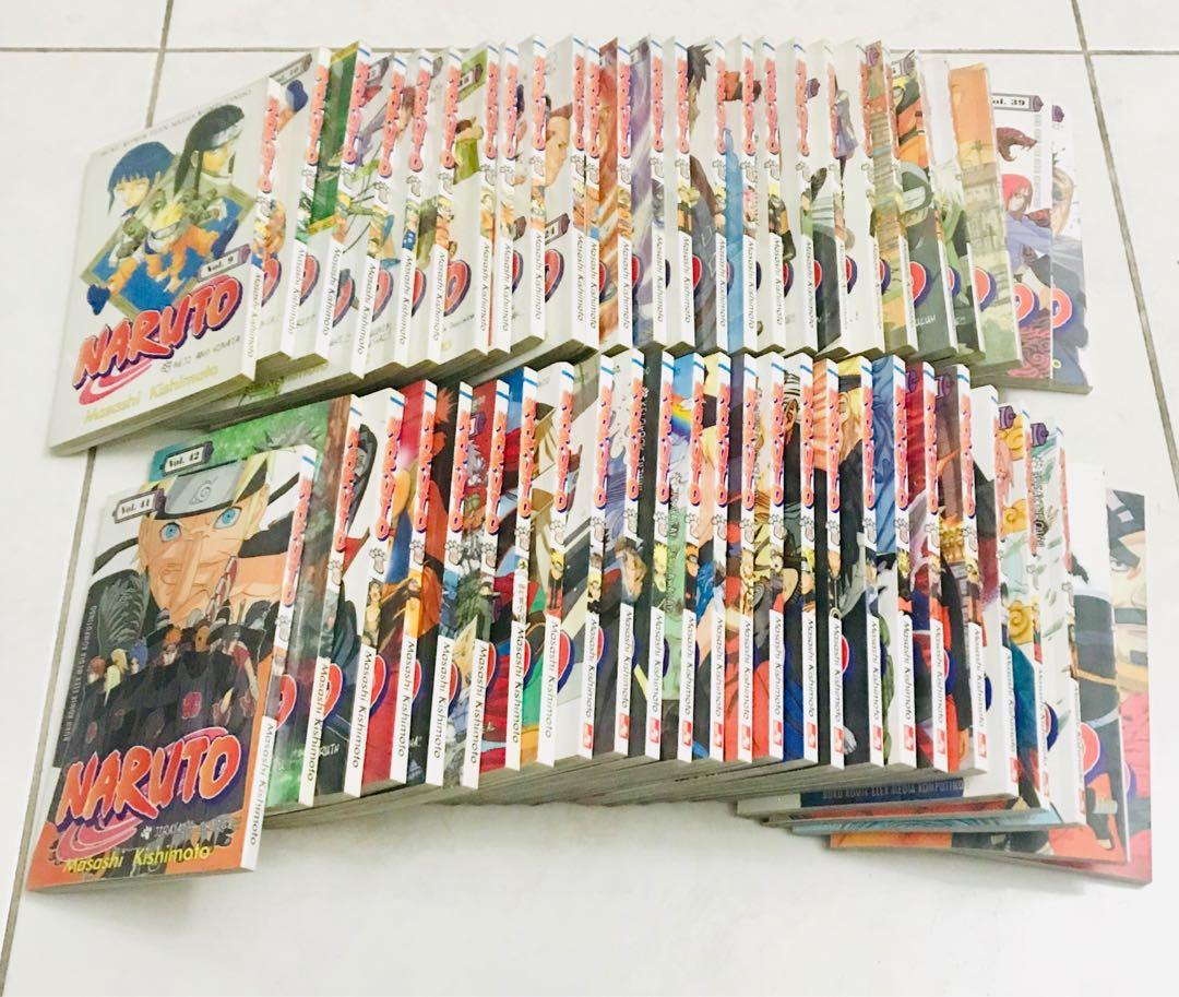 Naruto - Masashi Kishimoto (52 buku), Buku & Alat Tulis, Komik dan Manga di Carousell