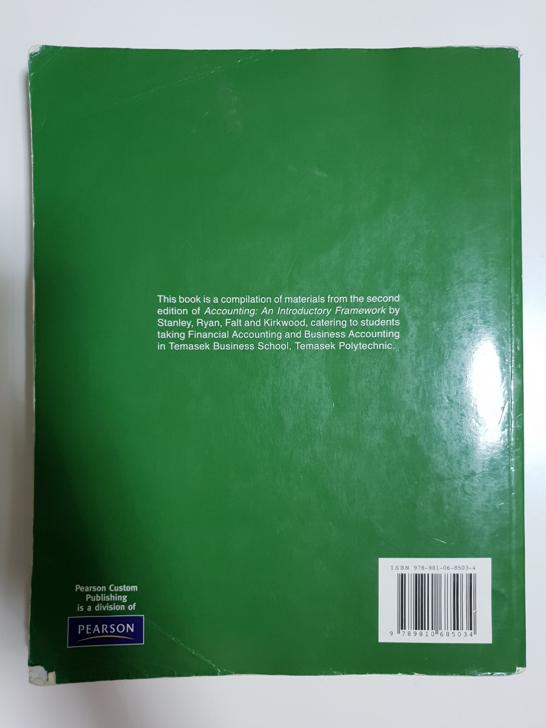 Pearson Accounting: An Introductory Framework textbook (TP), Hobbies ...