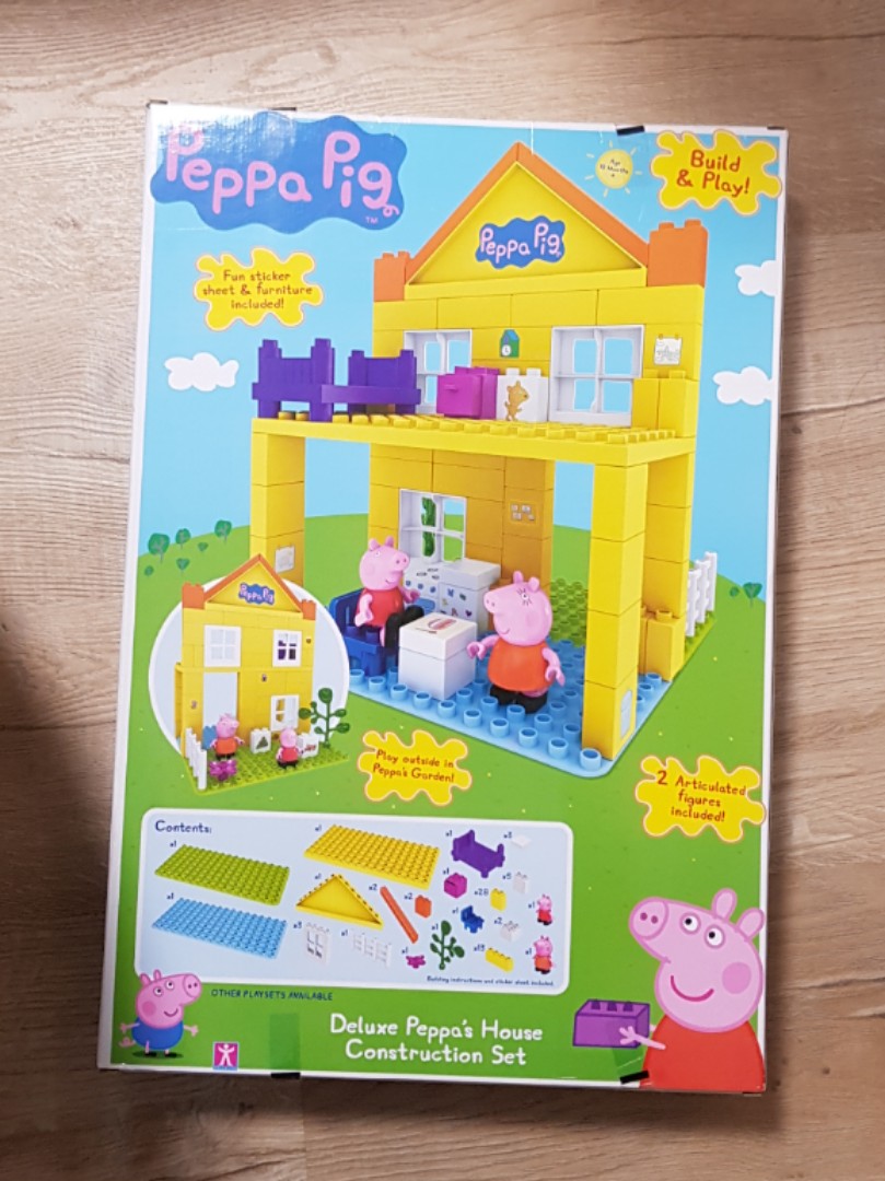 Peppa Pig Deluxe Peppa's House Construction Set, Hobbies & Toys, Toys ...
