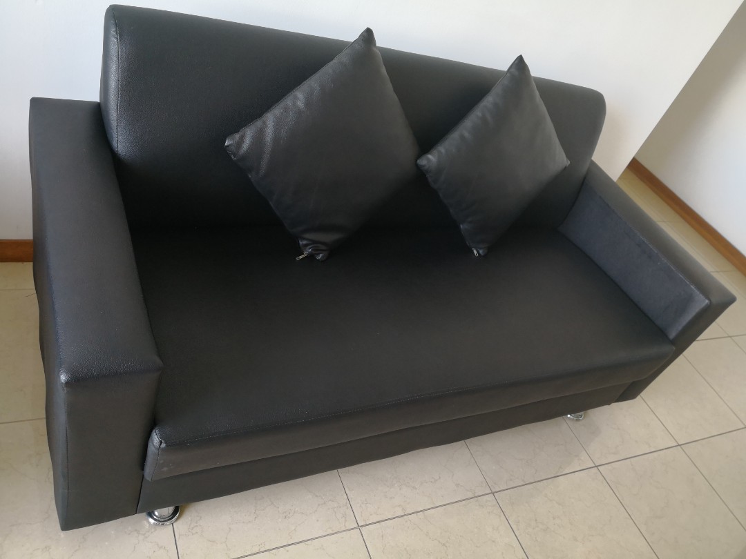 PVC sofa 3seats, Furniture & Home Living, Furniture, Sofas on Carousell