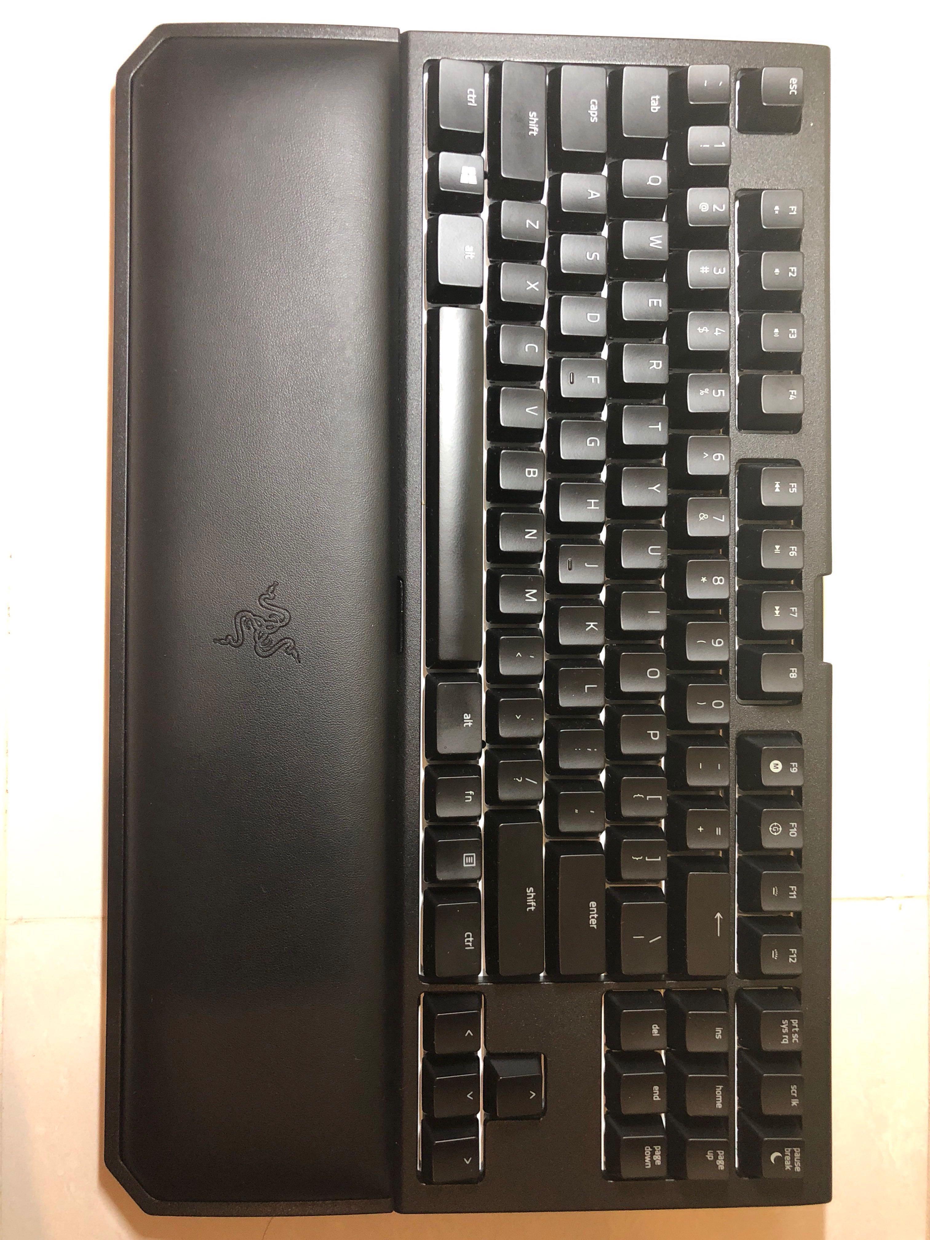 Razer Blackwidow Tournament Edition Chroma V2 (Plus Key Cap Dampeners ...