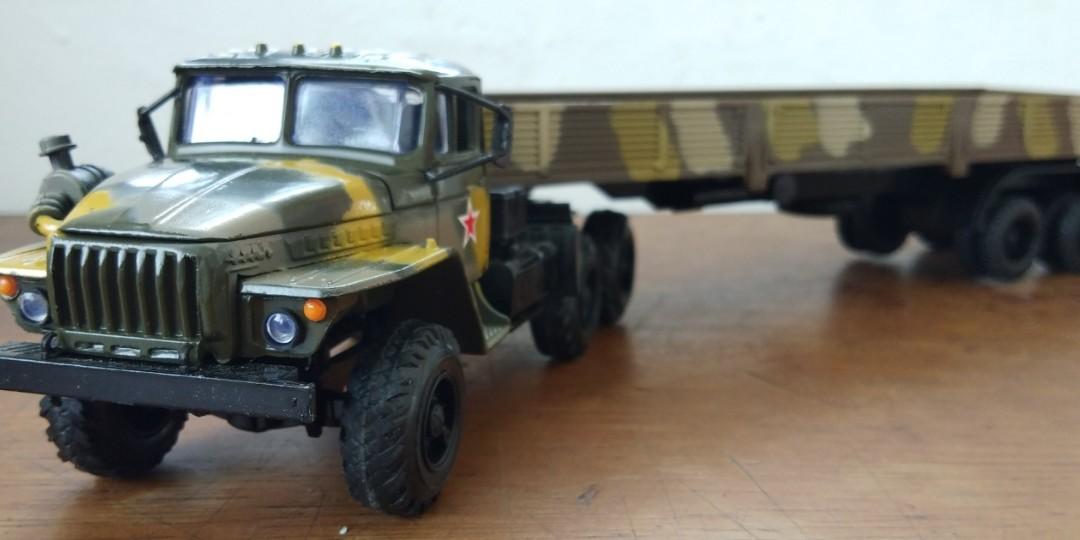 Russian 1/43 Ural 44202 Military Semi Trailer Kereta Hiasan, Hobbies ...