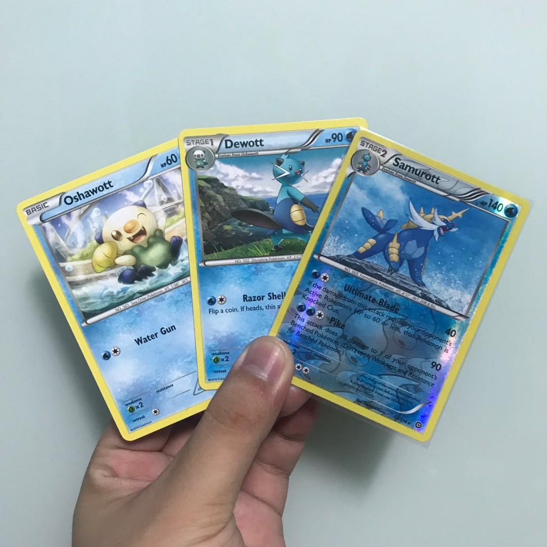 Samurott | Dewott | Oshawott Evolution Line XY Steam Siege, Hobbies ...