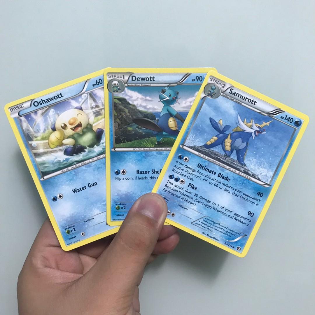 oshawott evolution line cards