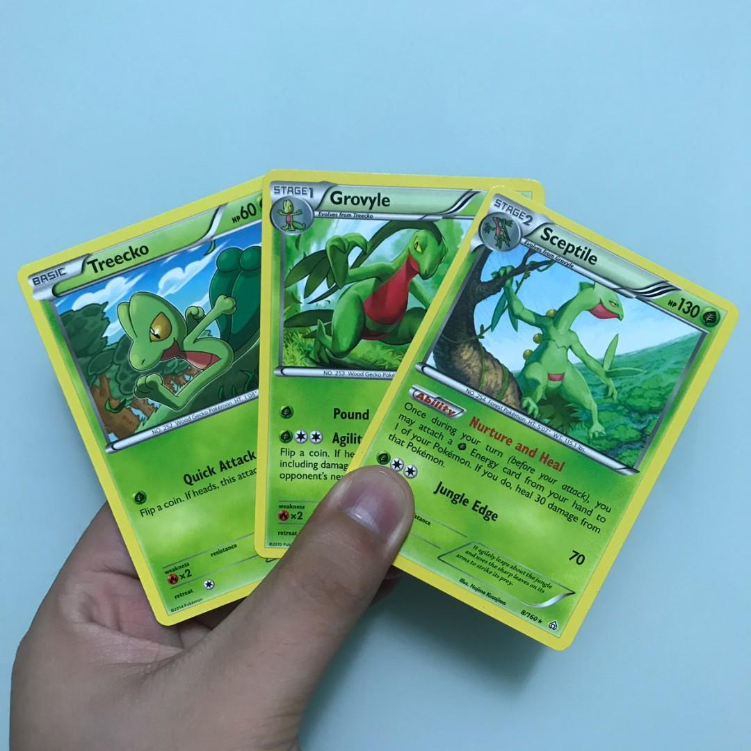 Sceptile | Grovyle | Treecko Evolution Line XY Primal Clash, Hobbies ...