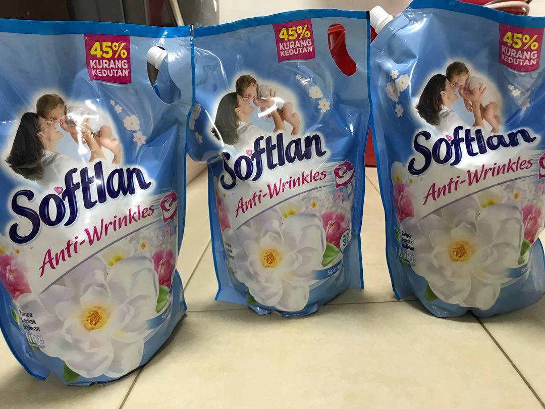 Softlan Softener Spring Fresh Refill 1.8L, Everything Else on Carousell