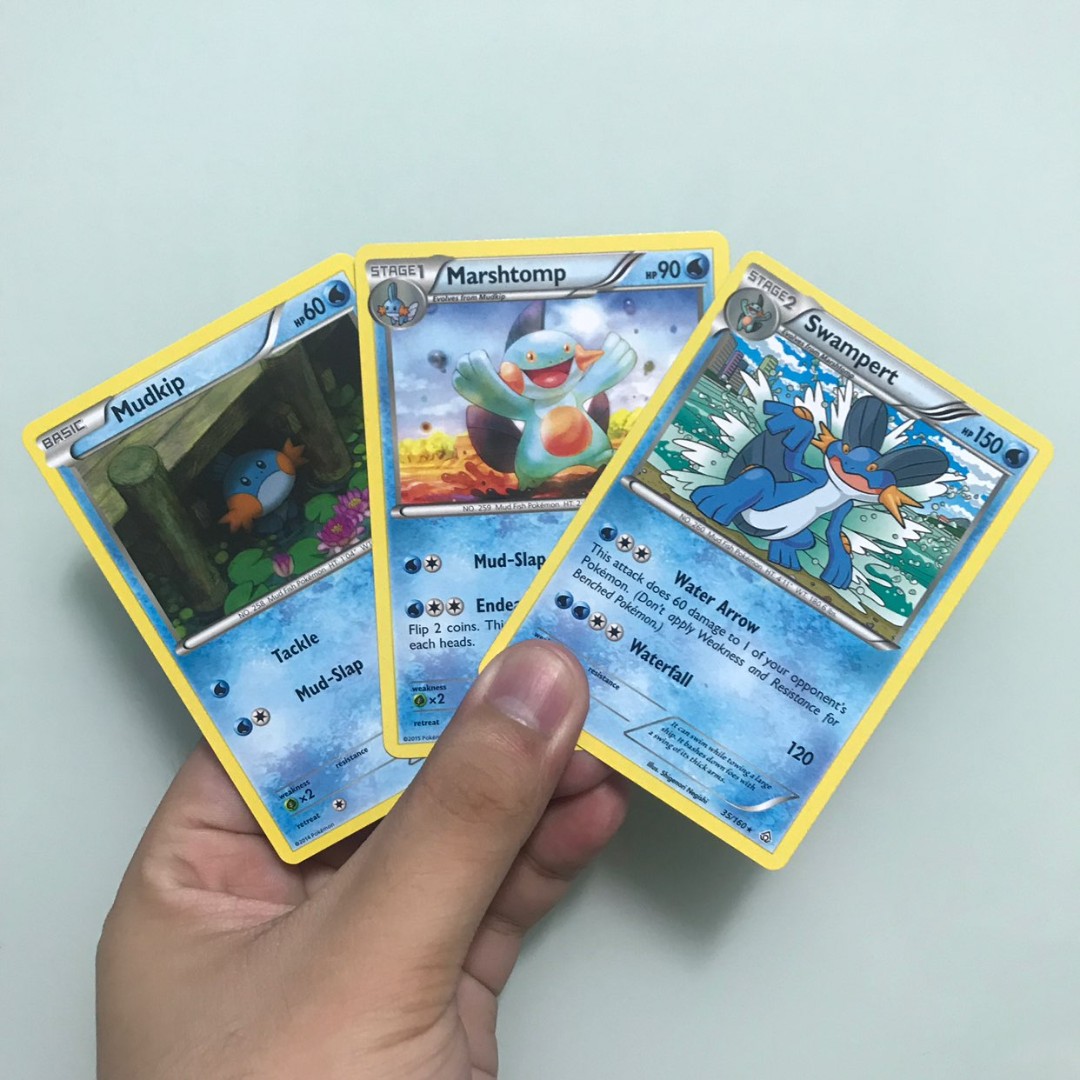 Swampert | Marshtomp | Mudkip Evolution Line XY Primal Clash, Hobbies ...