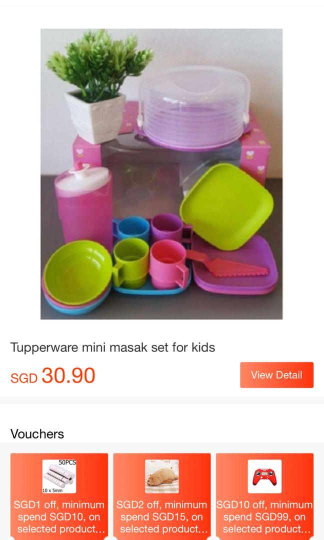 Tupperware mini party set, Hobbies & Toys, Toys & Games on Carousell