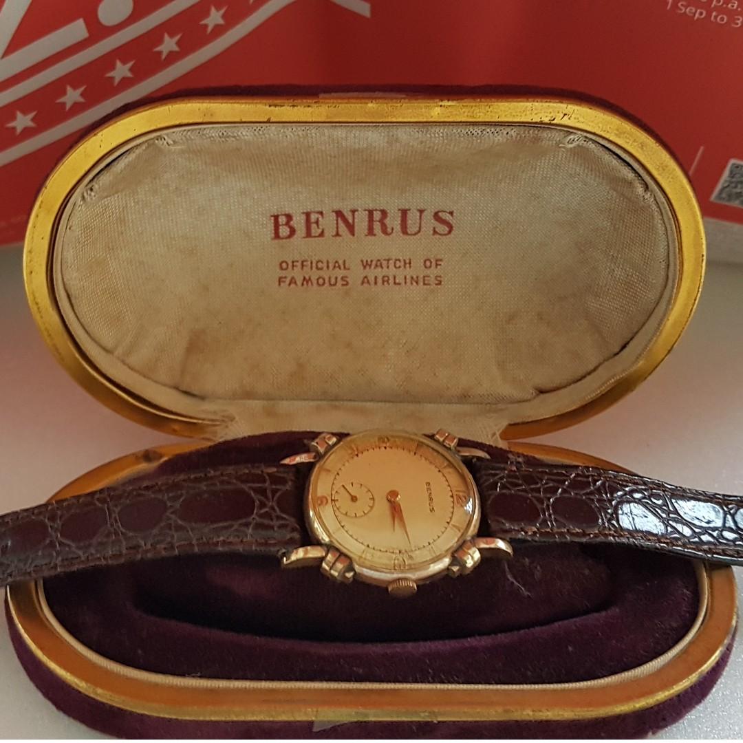 Vintage Timepiece, Rare Benrus manual winding wrist watch, Swiss Made ...
