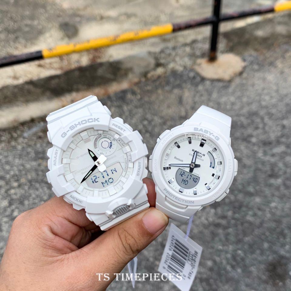 ️ Casio G Shock & Baby-G G-Squad Bluetooth Couple Set Watch GBA-800-7 ...
