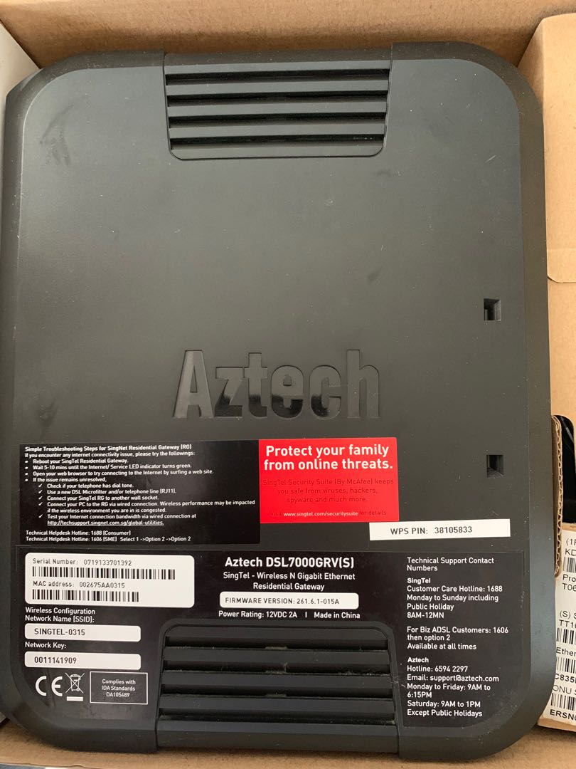 Aztech wireless router, Computers & Tech, Parts & Accessories ...