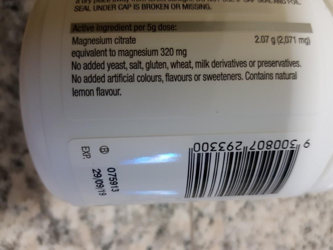 Blackmores Muscle Magnesium Powder 150g (Two For $25), Everything Else ...