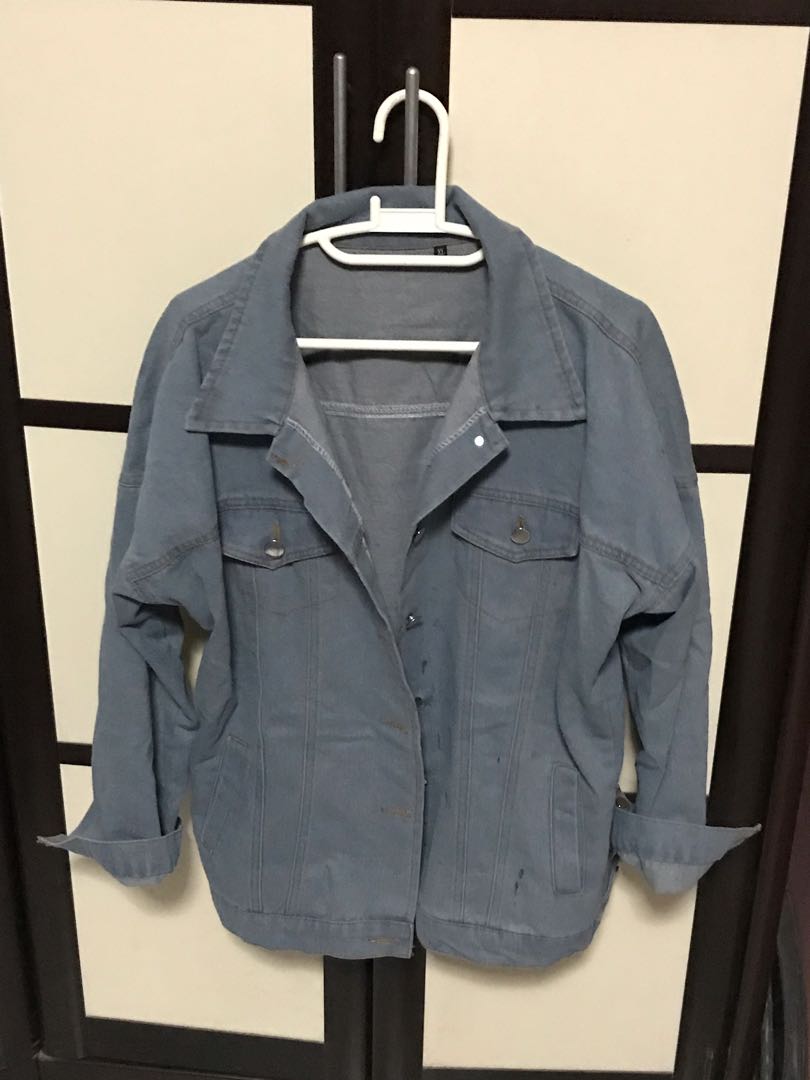 Demin Jacket, Women's Fashion, Coats, Jackets and Outerwear on Carousell