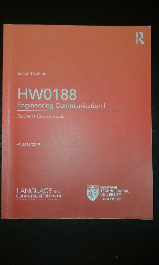 Engineering Communication textbook HW0188, Hobbies & Toys, Books ...