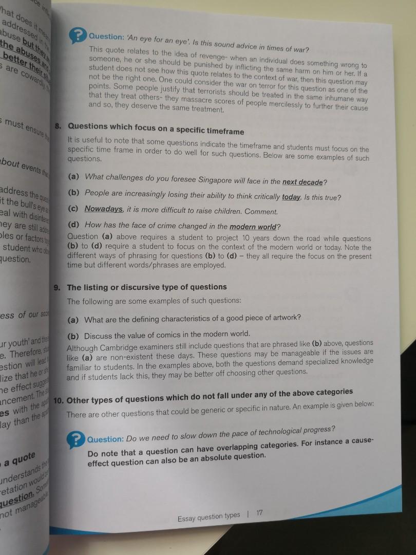 JC A LEVEL GENERAL PAPER GUIDEBOOK, Hobbies & Toys, Books & Magazines ...