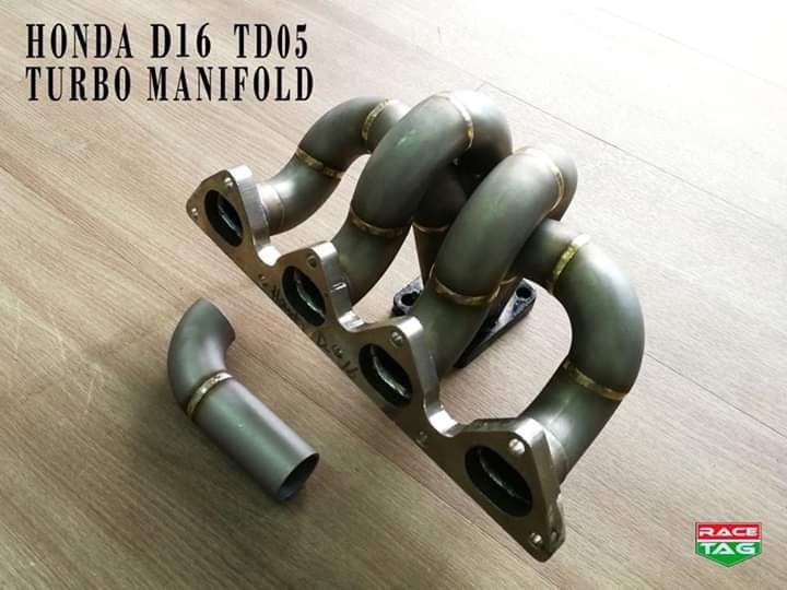 HONDA D16 TD05 TURBO MANIFOLD, Auto Accessories on Carousell
