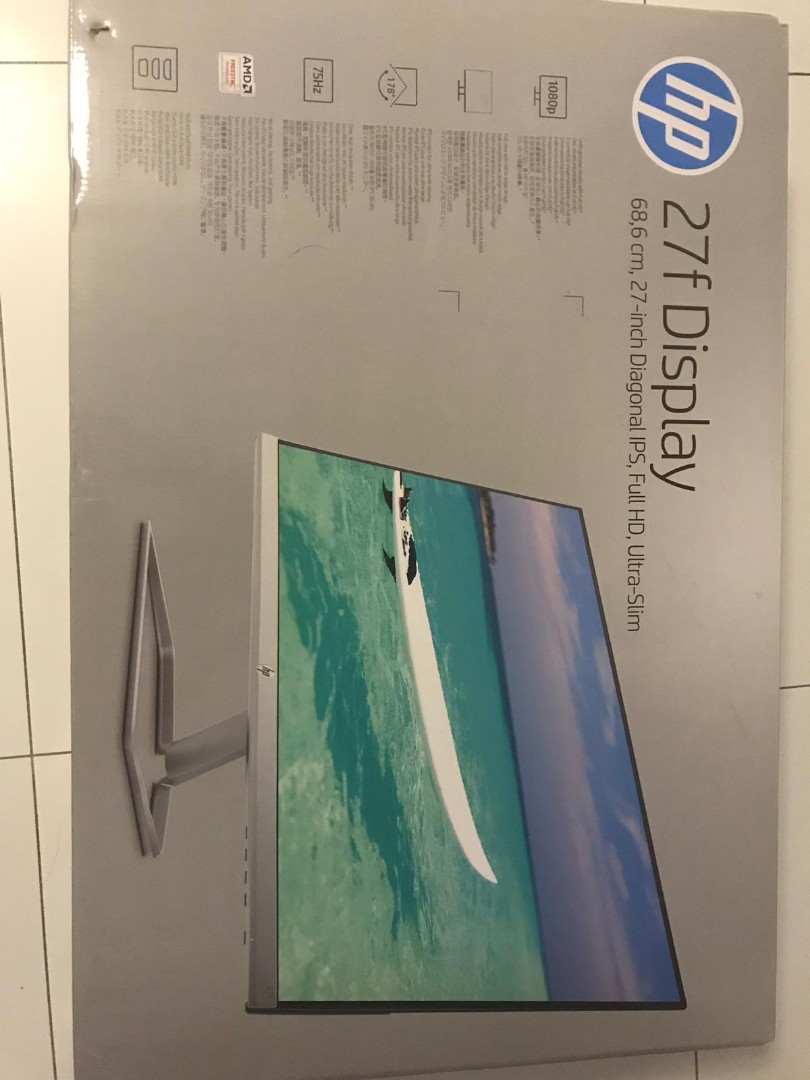 Hp 27F 27 inch monitor, Computers & Tech, Parts & Accessories, Monitor ...