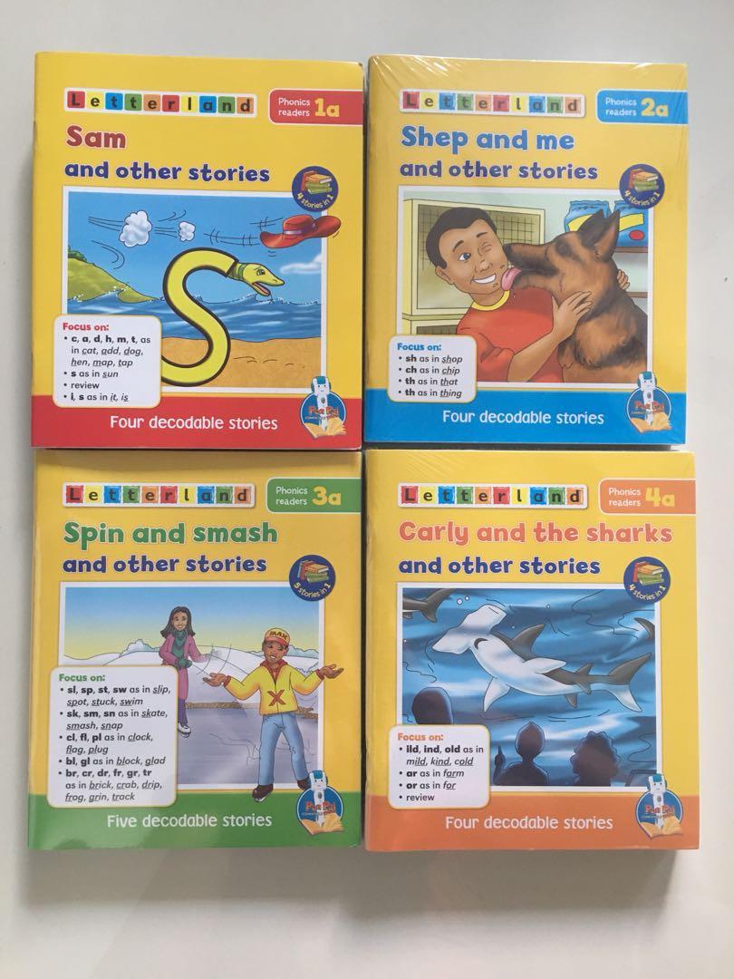 Letterland phonics reader book full set, Hobbies & Toys, Books ...