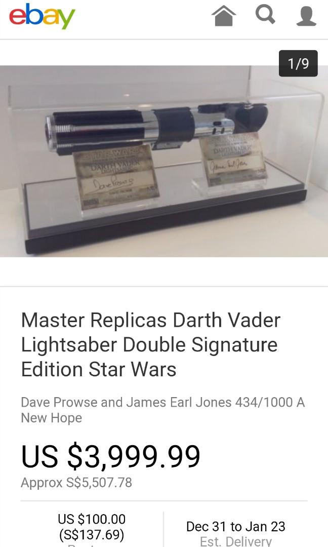 Master Replicas Star Wars collection - Darth Vader signature edition ...