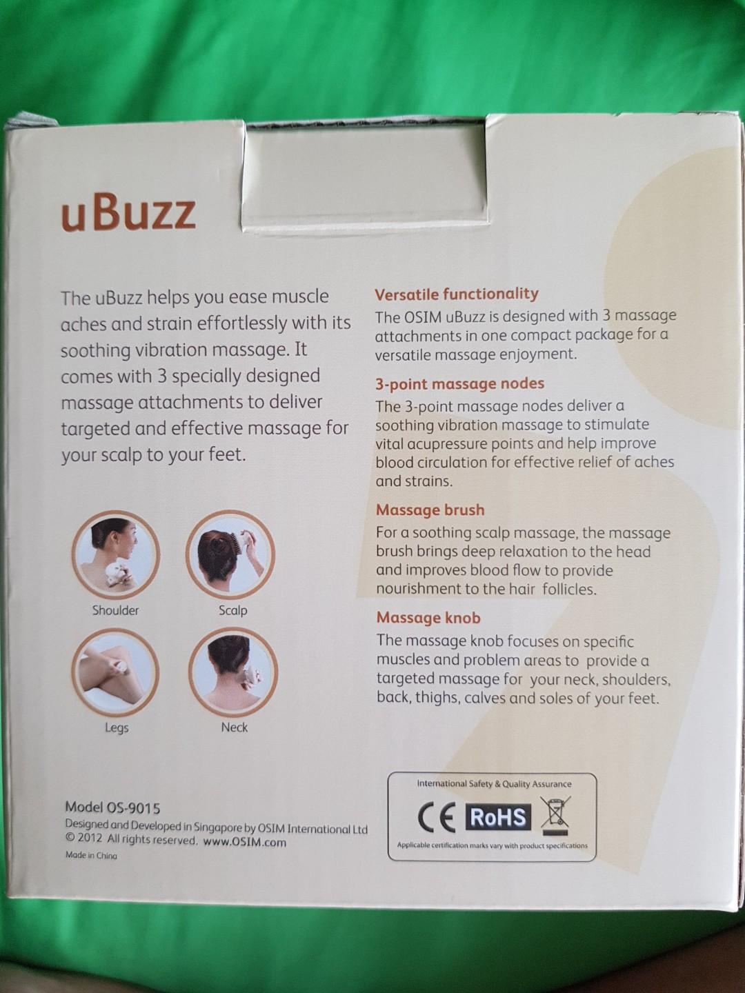 OSIM uBuzz, Health & Nutrition, Massage Devices on Carousell