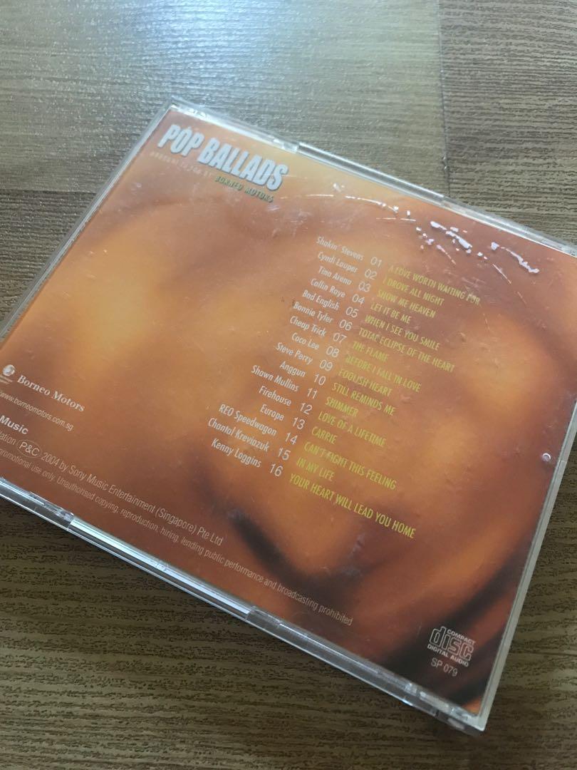 Pop Ballads CD, Hobbies & Toys, Music & Media, CDs & DVDs on Carousell