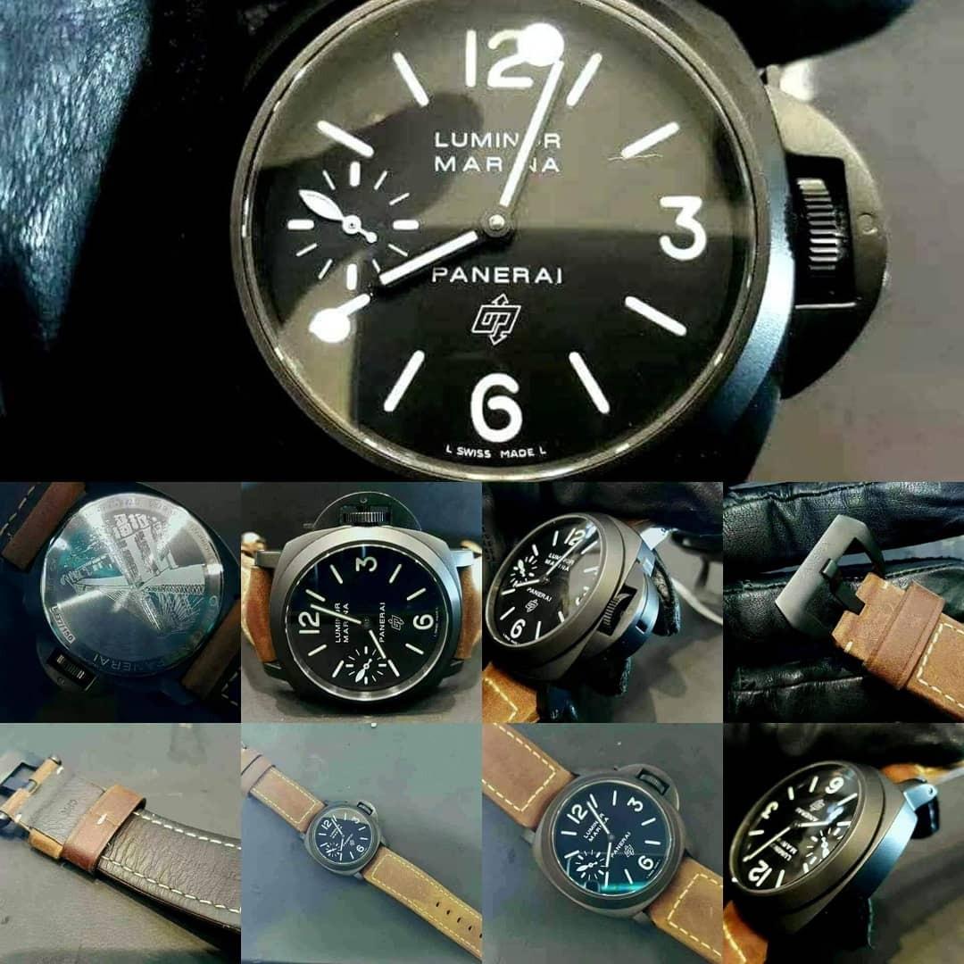 PREOWNED PANERAI Luminor Collection Pam 318 Luminor Marina Logo ...