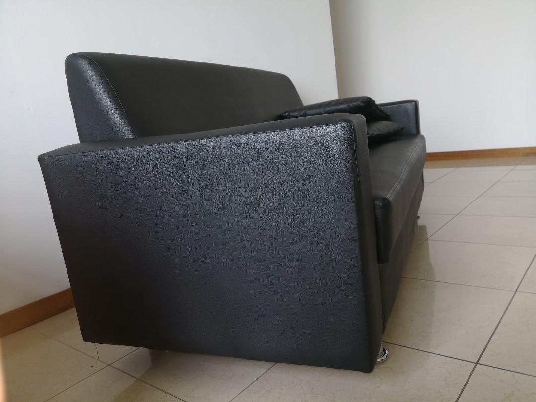 PVC sofa 3seats, Furniture & Home Living, Furniture, Sofas on Carousell