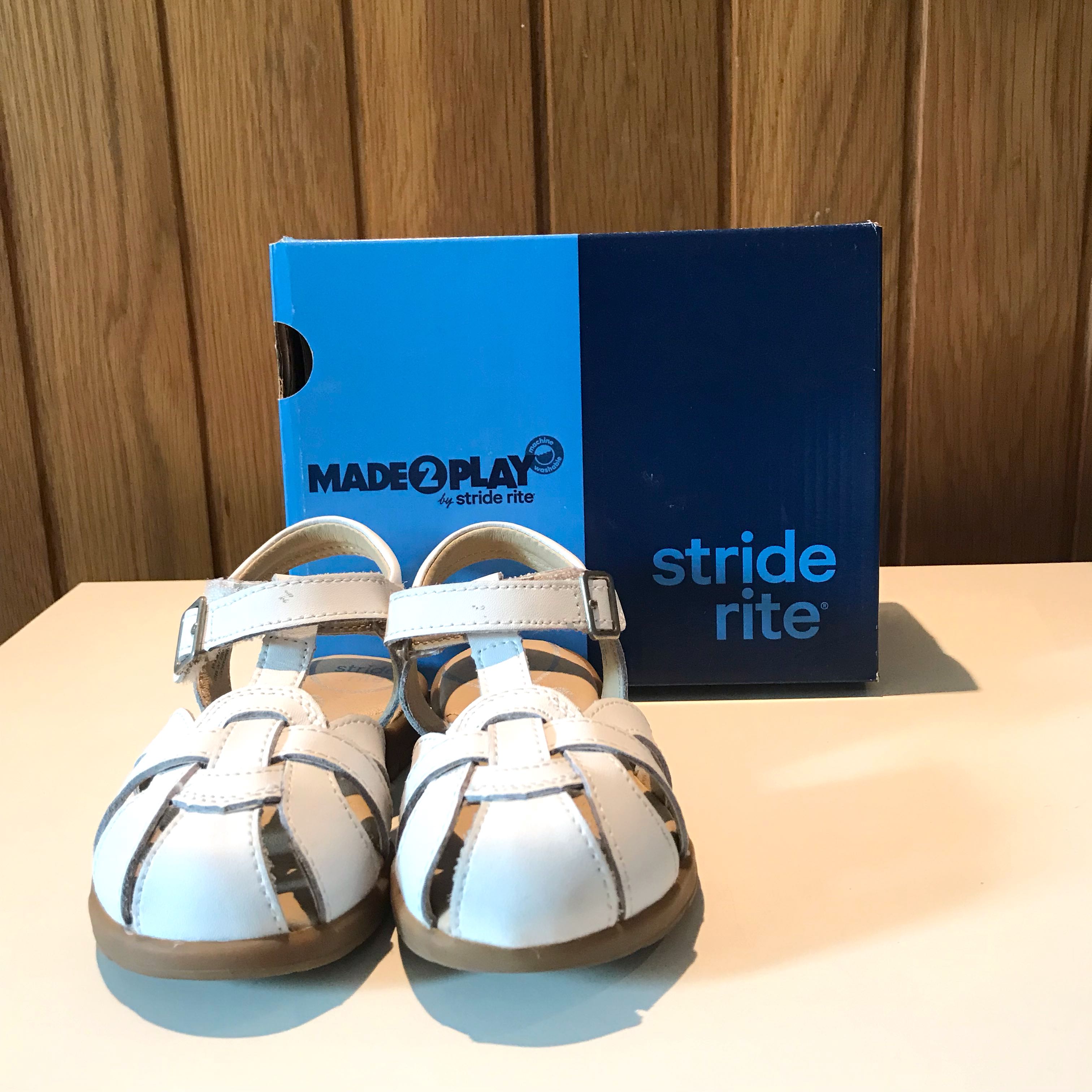 Stride Rite White Summertime Sandals, Babies & Kids, Babies & Kids ...