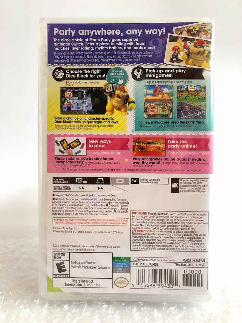 Super Mario Party (Nintendo Switch) ESRB, Video Gaming, Video Games ...