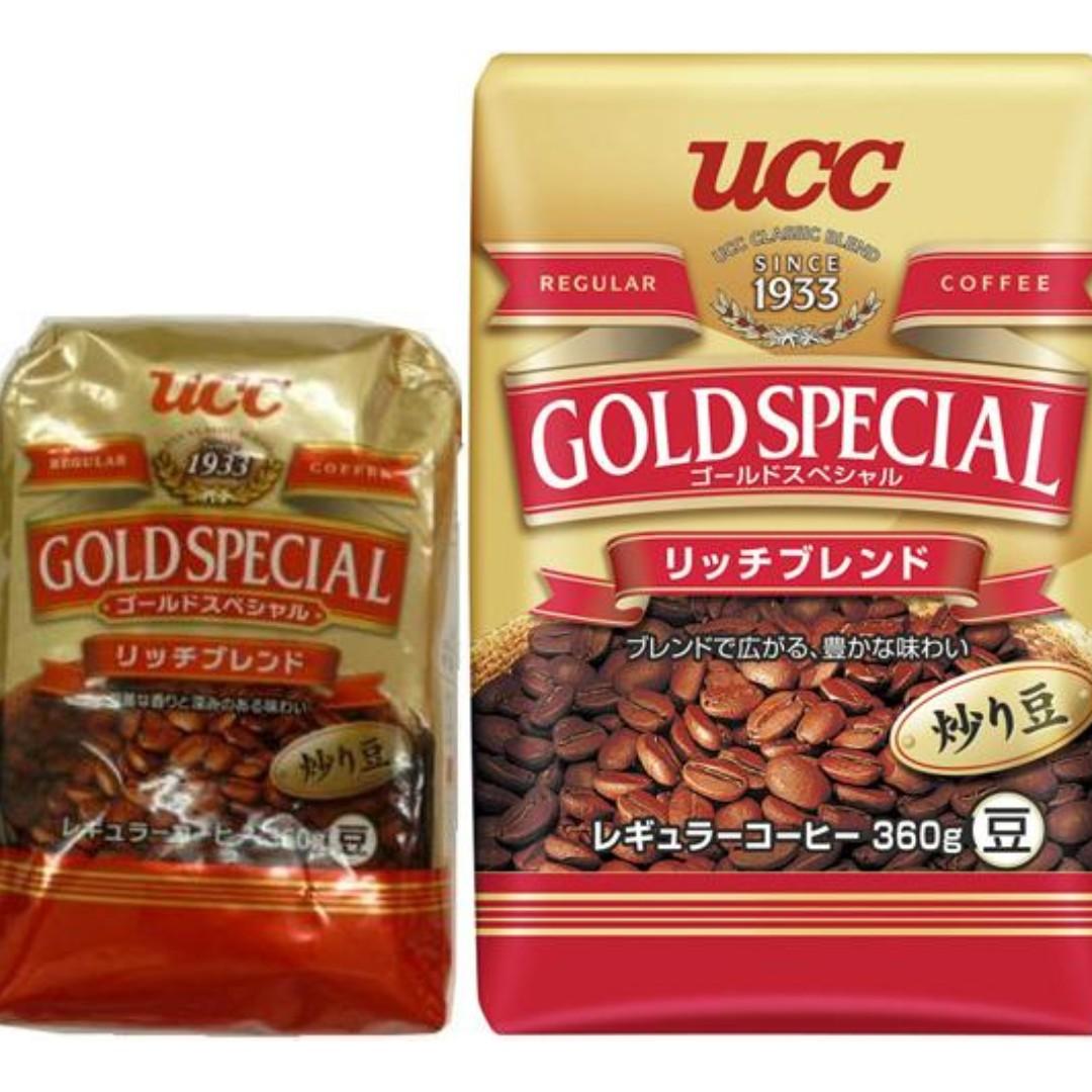 UCC巴西&哥倫比亞金牌香醇咖啡豆360g, 嘢食 & 嘢飲, 飲料 - Carousell