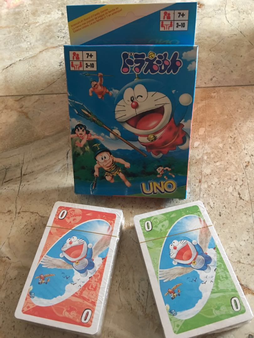 UNO - Doraemon, Hobbies & Toys, Toys & Games on Carousell