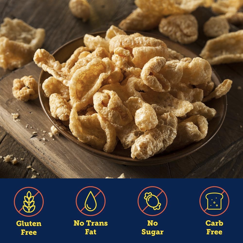 Utz Pork Rinds Crackling Chicharrones Original Keto Zero Carb, Food ...