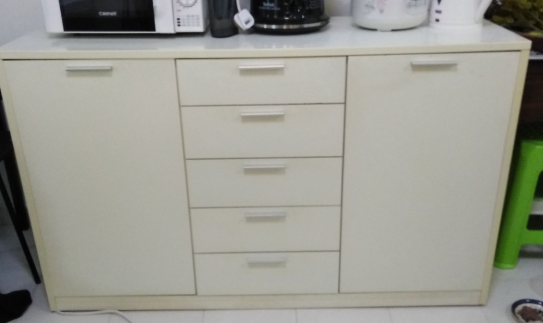 White Rack Cabinet, Furniture & Home Living, Furniture, Shelves ...