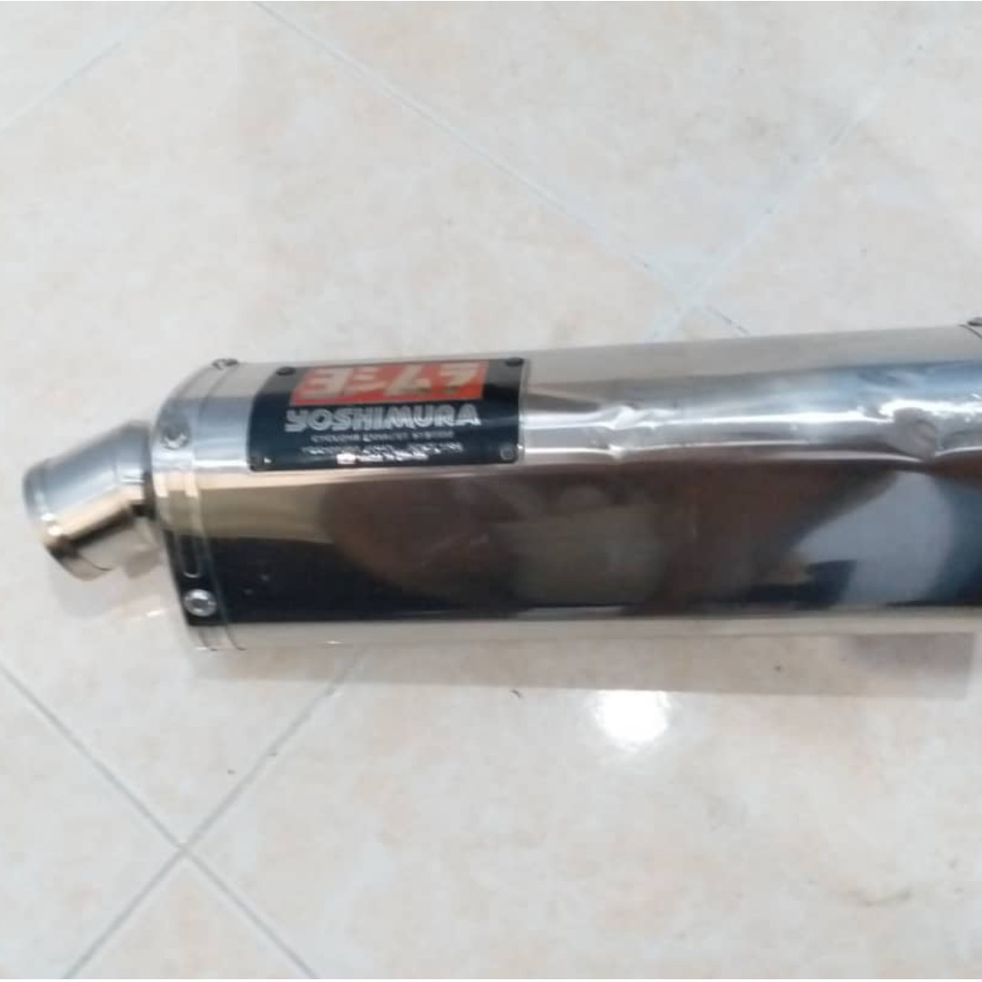 Yoshimura tri-oval exhaust full piping, Auto Accessories on Carousell